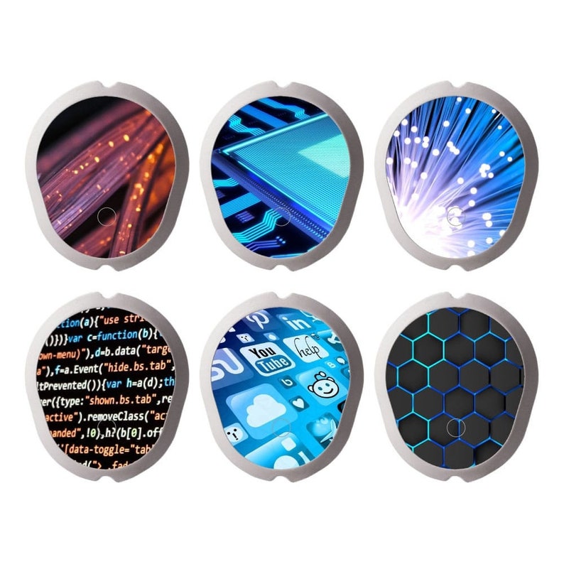Set of 6 Dexcom G7 Sensor Stickers Tech Abstract - Etsy