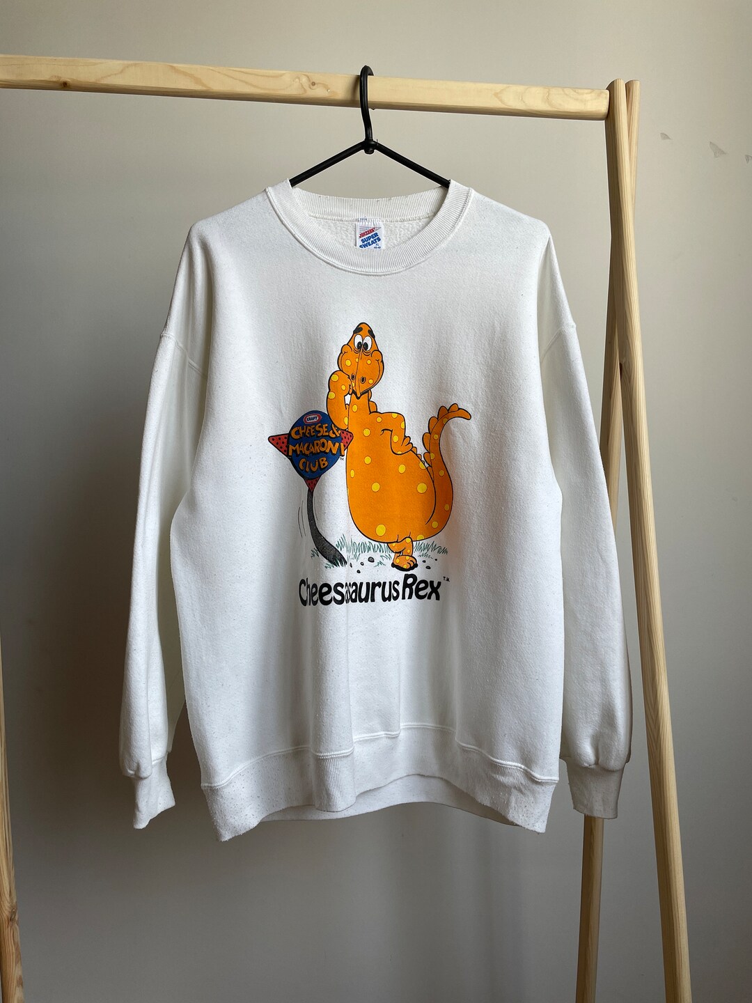 Kraft Cheesasaurus Rex Vintage 90's Made in USA Sweatshirt Size XL - Etsy