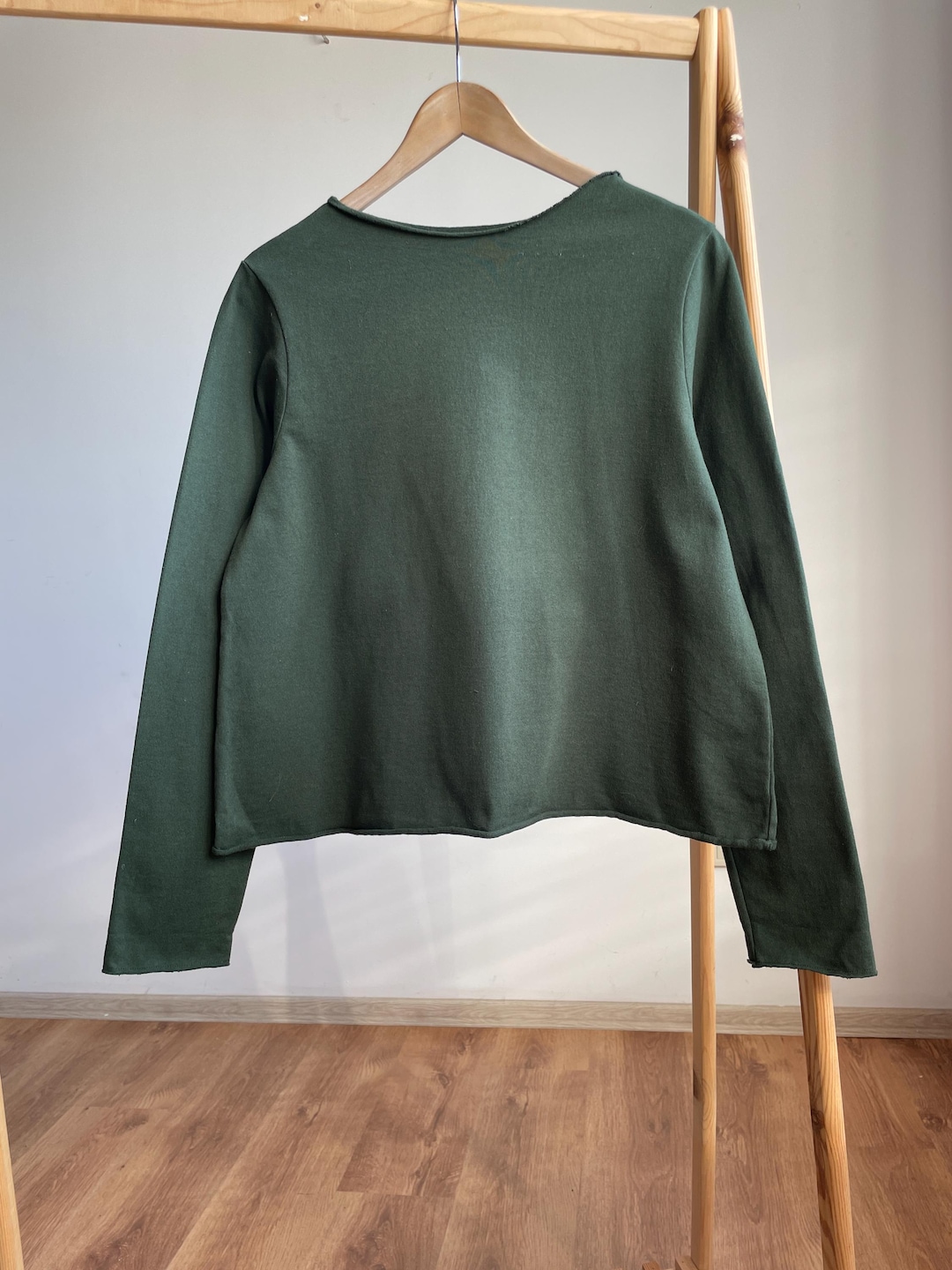 Toast Womens Oversized Raw Edge Sweatshirt Size S - Etsy