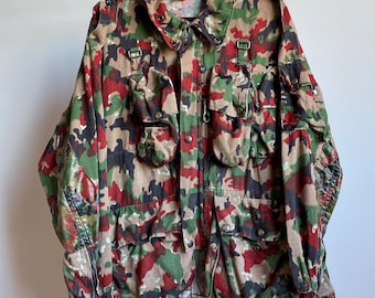 Vintage M70 Alpenflage Swiss Military Camo Jacket Uniform Army Parka ...