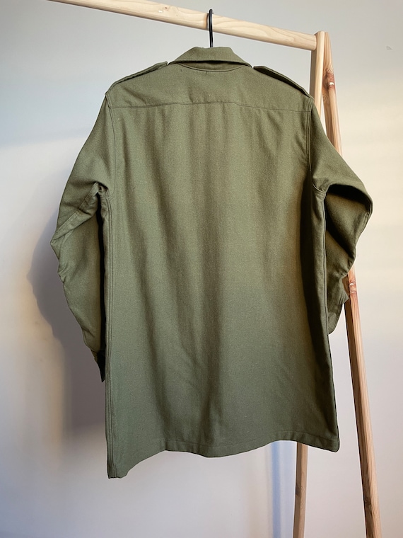 British Army Vintage Military M37 Wool Flannel Shirt … - Gem