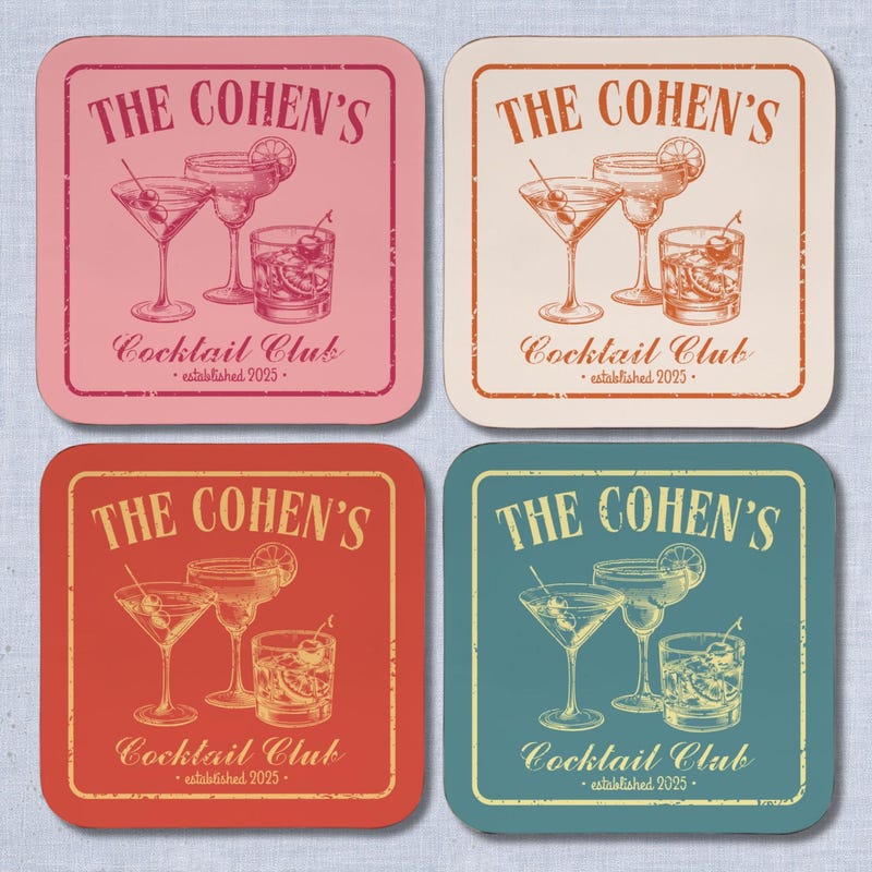 Retro Cocktail Drinkware - Etsy