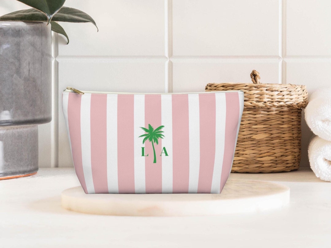 Personalized Palm Tree Pouch: Custom Travel Toiletry Bag - Etsy