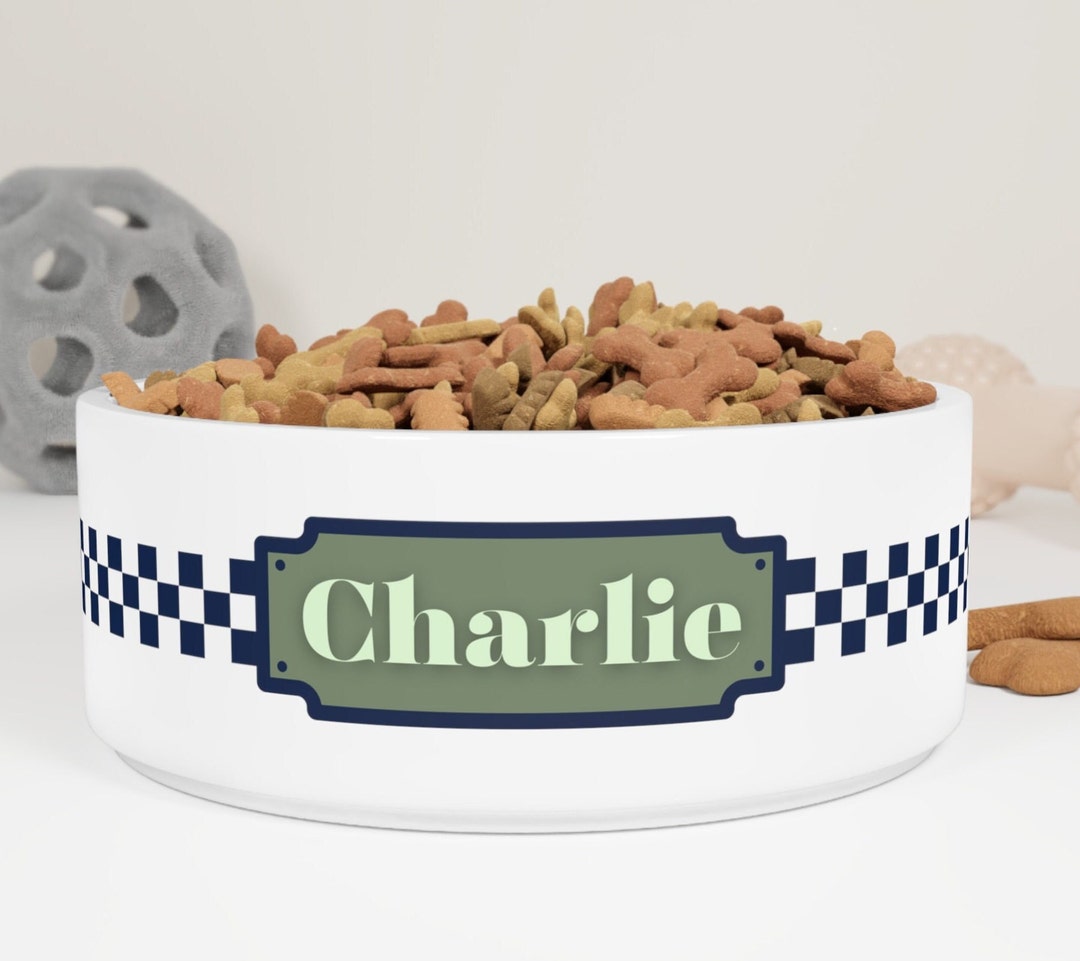 Custom Dog Bowl Personalized Pet Bowl Dog Name Dish Custom Bowl Ceramic ...