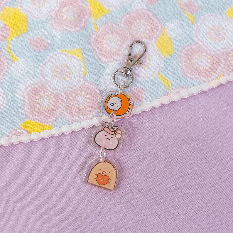 Life in the Corner Characters Kawaii Acrylic Keychain - Etsy
