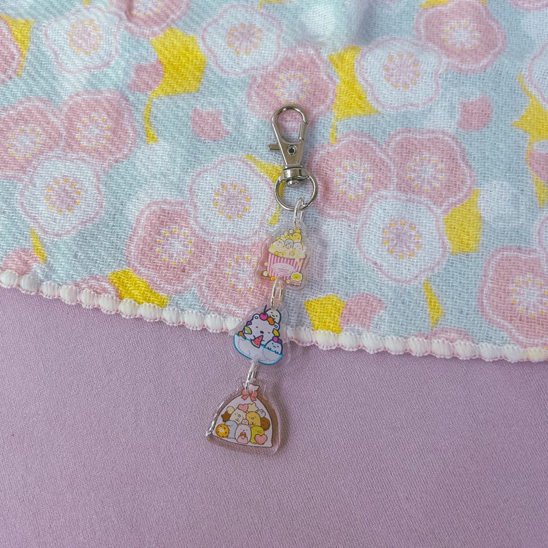 Life in the Corner Characters Kawaii Acrylic Keychain - Etsy