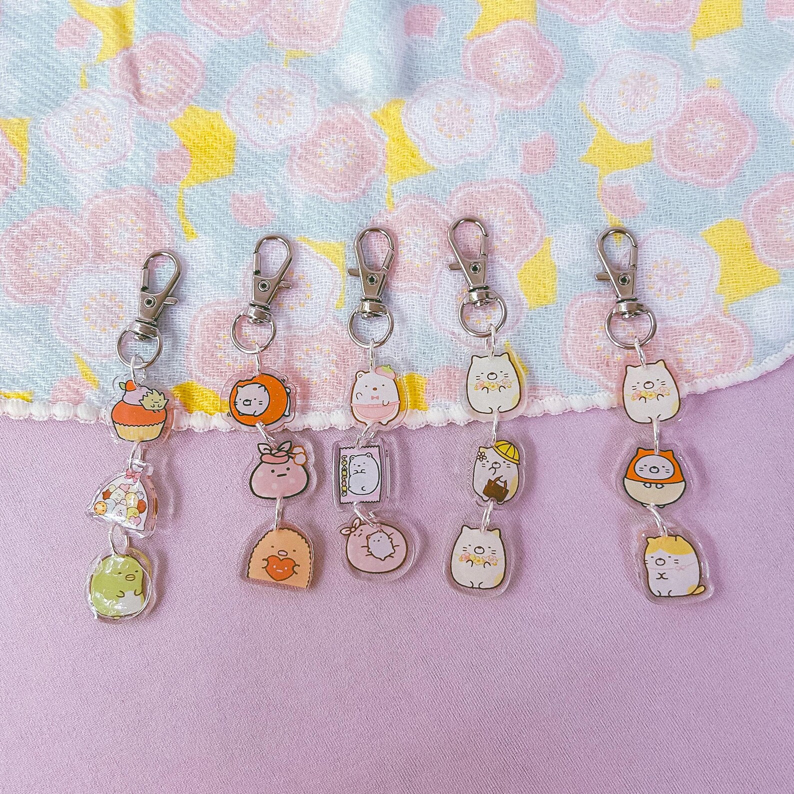 Life in the Corner Characters Kawaii Acrylic Keychain - Etsy