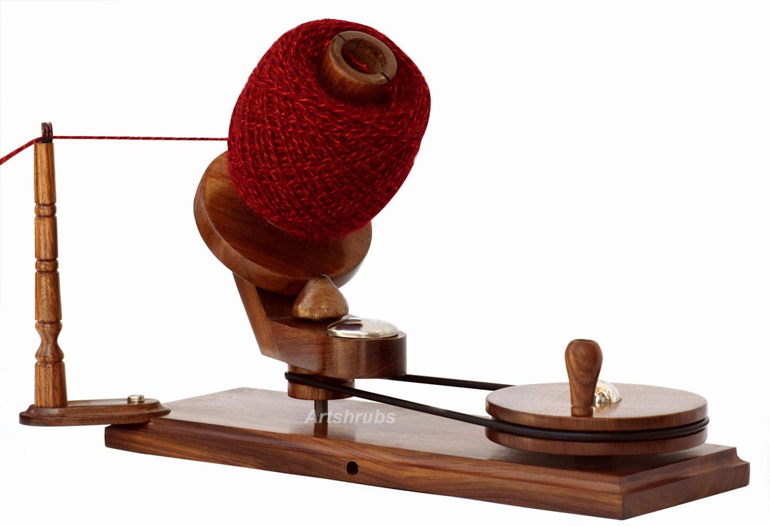 Handmade Rosewood Yarn Ball Winder for Knitting and Crocheting ...