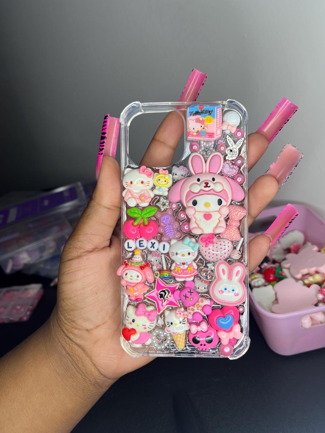 Hello Kitty Junk Case Sanrio Decoden Phone Case Junk Case Custom Case ...