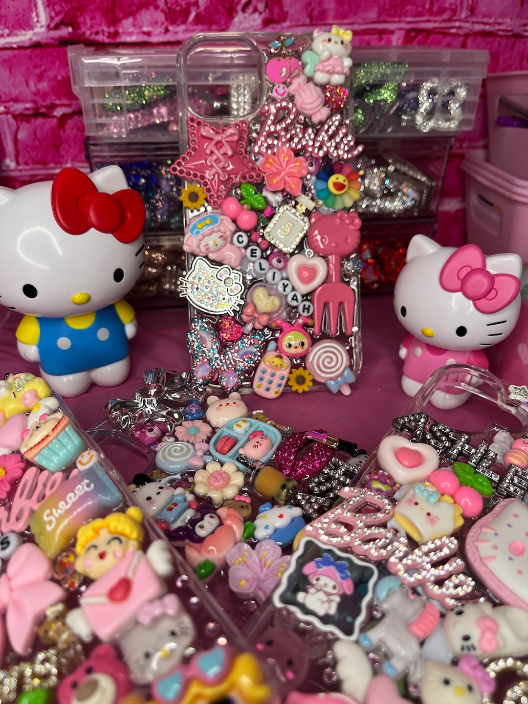 Hello Kitty Junk Case | Sanrio | Decoden | Phone Case | Junk Case ...