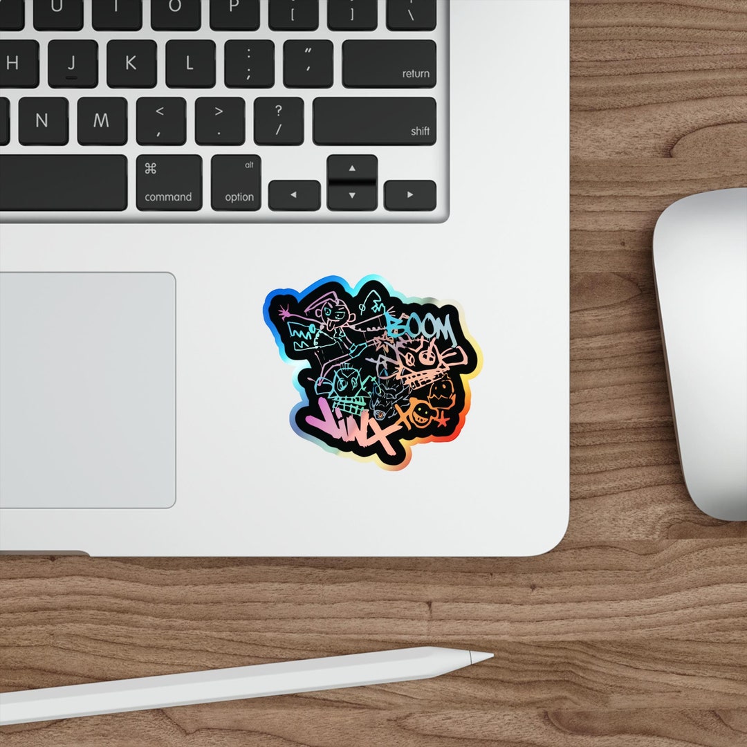 Arcane Get Jinxed Holographic Sticker Retro Fantasy Vinyl Decal for ...