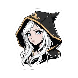 Ashe Sticker, League of Legends Kiss-cut Sticker, High Quality Custom ...