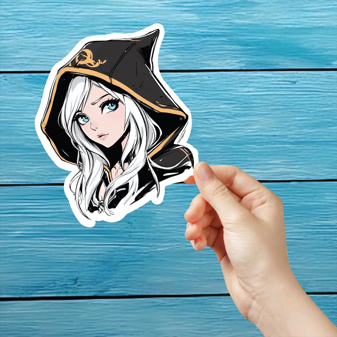 Ashe Sticker, League of Legends Kiss-cut Sticker, High Quality Custom ...
