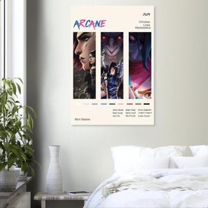 Arcane Tv Show Poster, Modern Movie Poster Print, Arcane Poster Wall ...