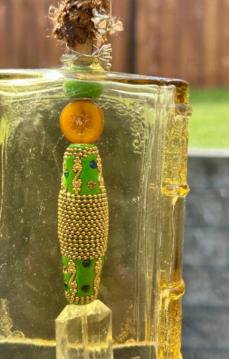 Vintage Avon Perfume Bottle Suncatcher With Waterline Brazilian Agate ...