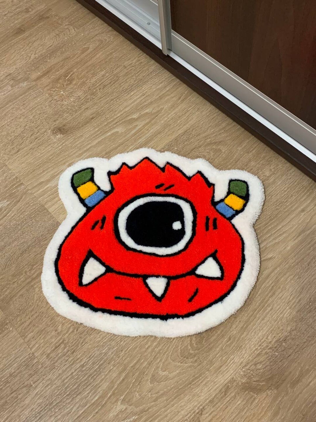 Funny Monster Tufted Rug Handmade Custom Acrylic Unique Decor Gift ...