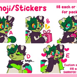 Custom Fursona Sticker Pack - Etsy