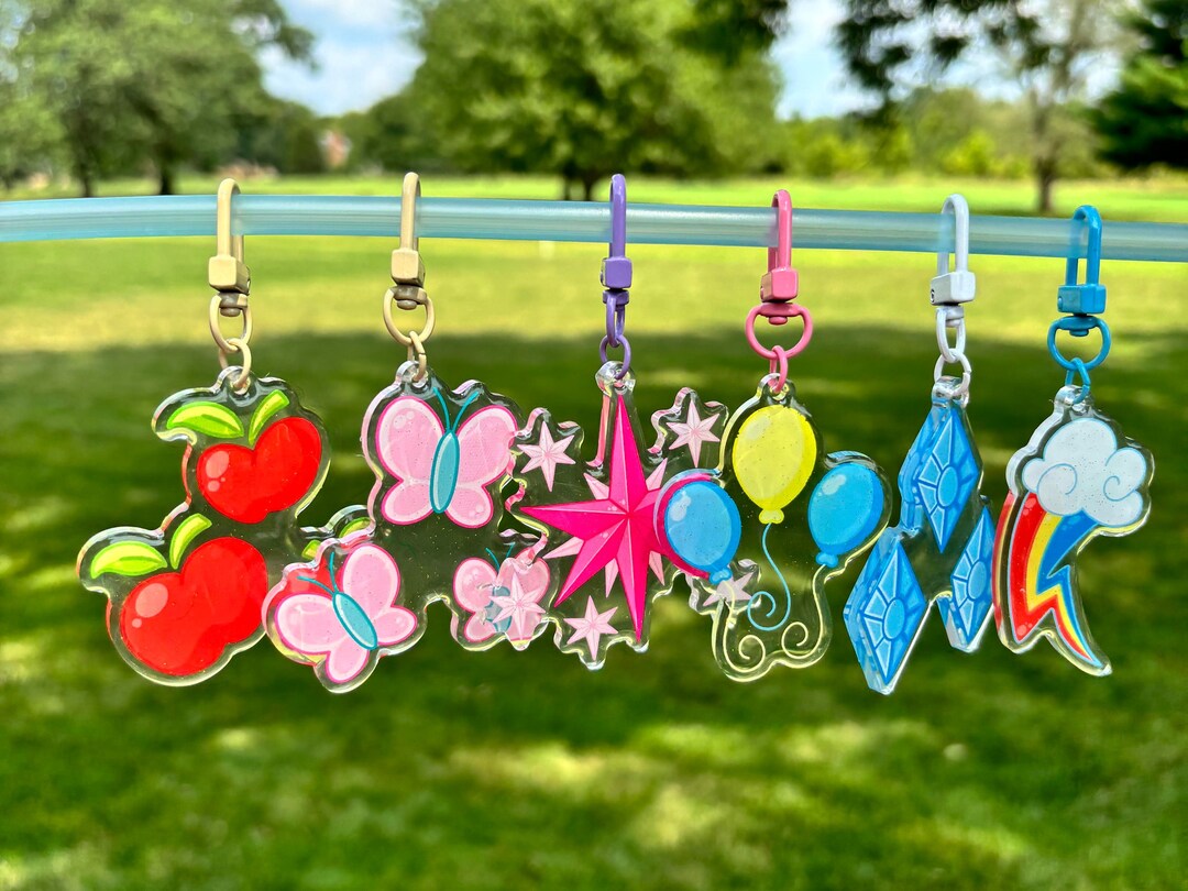MLP Cutie Mark Inspired Acrylic Keychain - Etsy