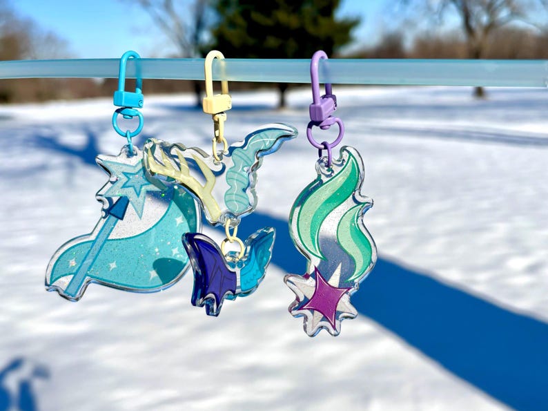 MLP Cutie Mark Inspired Acrylic Keychain [set Two] - Etsy