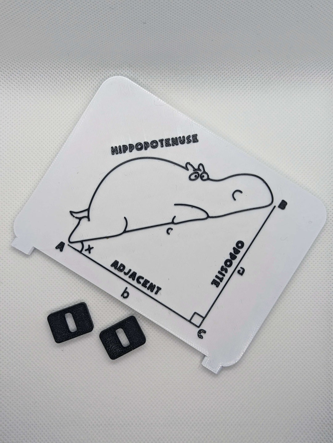 Hippopotenuse, Pythagoras Math Meme Sign, Math, Meme, Sign, Desk Decor ...