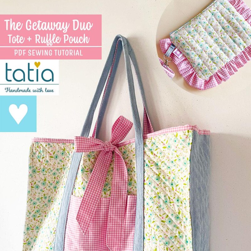 Ruffle Tote Bag - Etsy