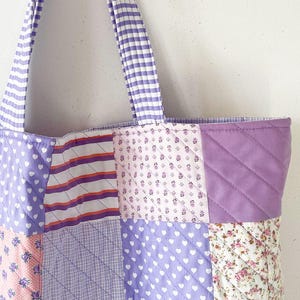 Large Patchwork Tote Bag PDF Sewing Pattern - Sewing Tutorial -PDF - Instant Download - Large ...