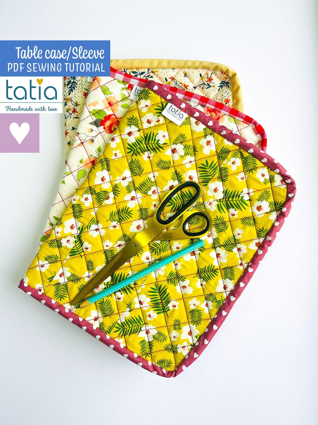 Tablet Case-sleeve PDF Sewing Pattern - iPad Case Sewing Tutorial ...