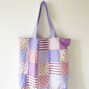 Large Patchwork Tote Bag PDF Sewing Pattern - Sewing Tutorial -PDF - Instant Download - Large ...
