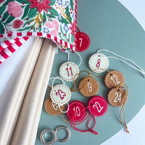 Festive House Advent Calendar PDF Sewing Pattern - DIY Christmas Wall ...