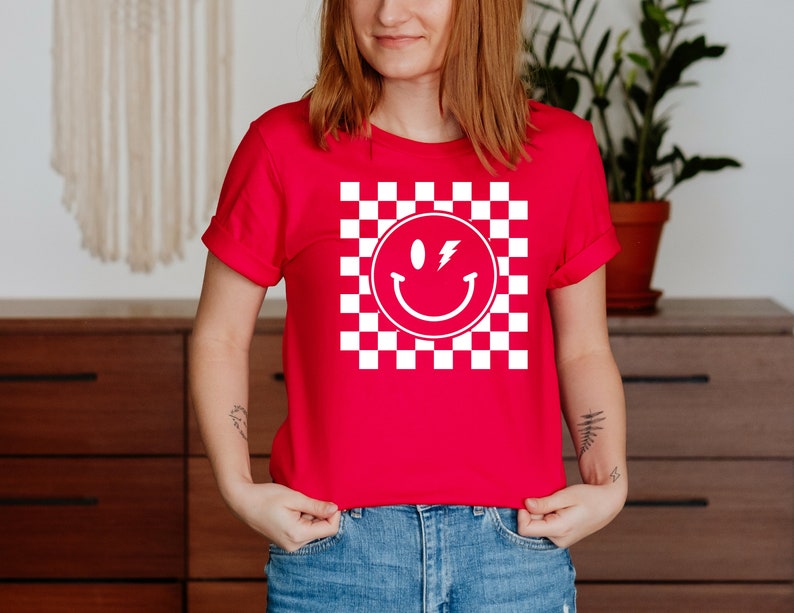 Checkers Smiley Face Shirt, Smiley Face Shirt, Peace Sign Shirt, Smiley ... Checkers Smiley Face Shirt, Smiley Face Shirt, Peace Sign Shirt, Smiley ...