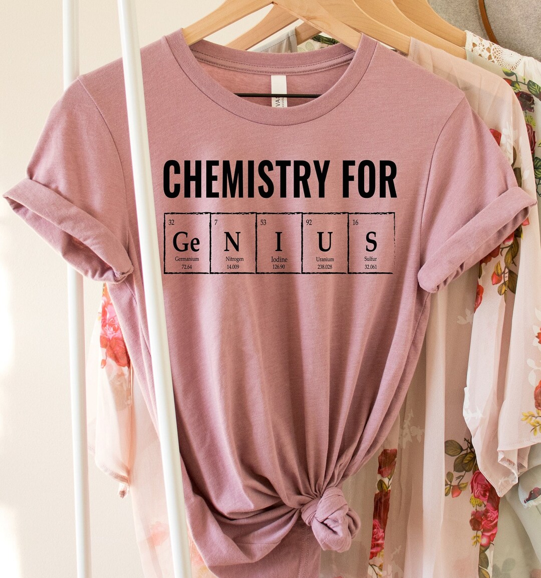 Chemistry for Genius Shirt Science Shirt Periodic Table - Etsy