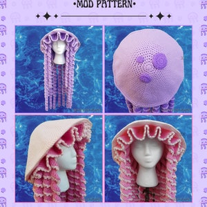 Crochet Jelly-shroom Mod & Mushy Hat Pattern (bundle) - Etsy