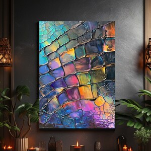 Prism Canvas Wall Art, Abstract Prism Wall Art, Abstract Painting ...