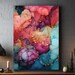 Alcohol Ink Canvas Wall Art, Alcohol Ink With Gold Accent Wall Art ...