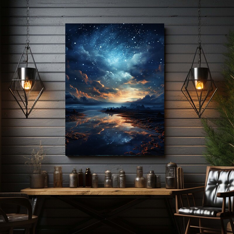 Night Sky Painting - Etsy