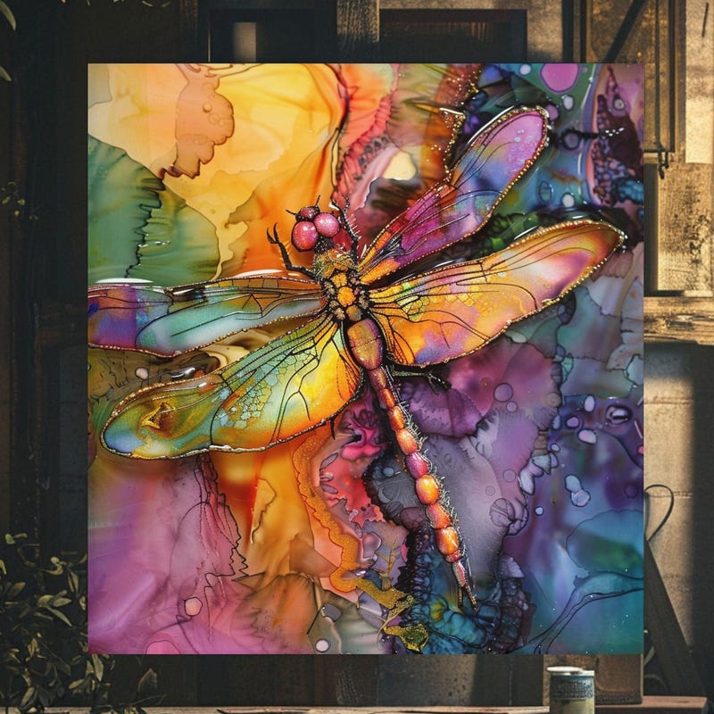 Dragonfly Art - Etsy