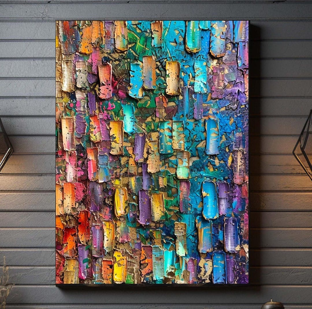 Abstract Prism Wall Art, Abstract Painting, Prism Canvas Wall Art ...