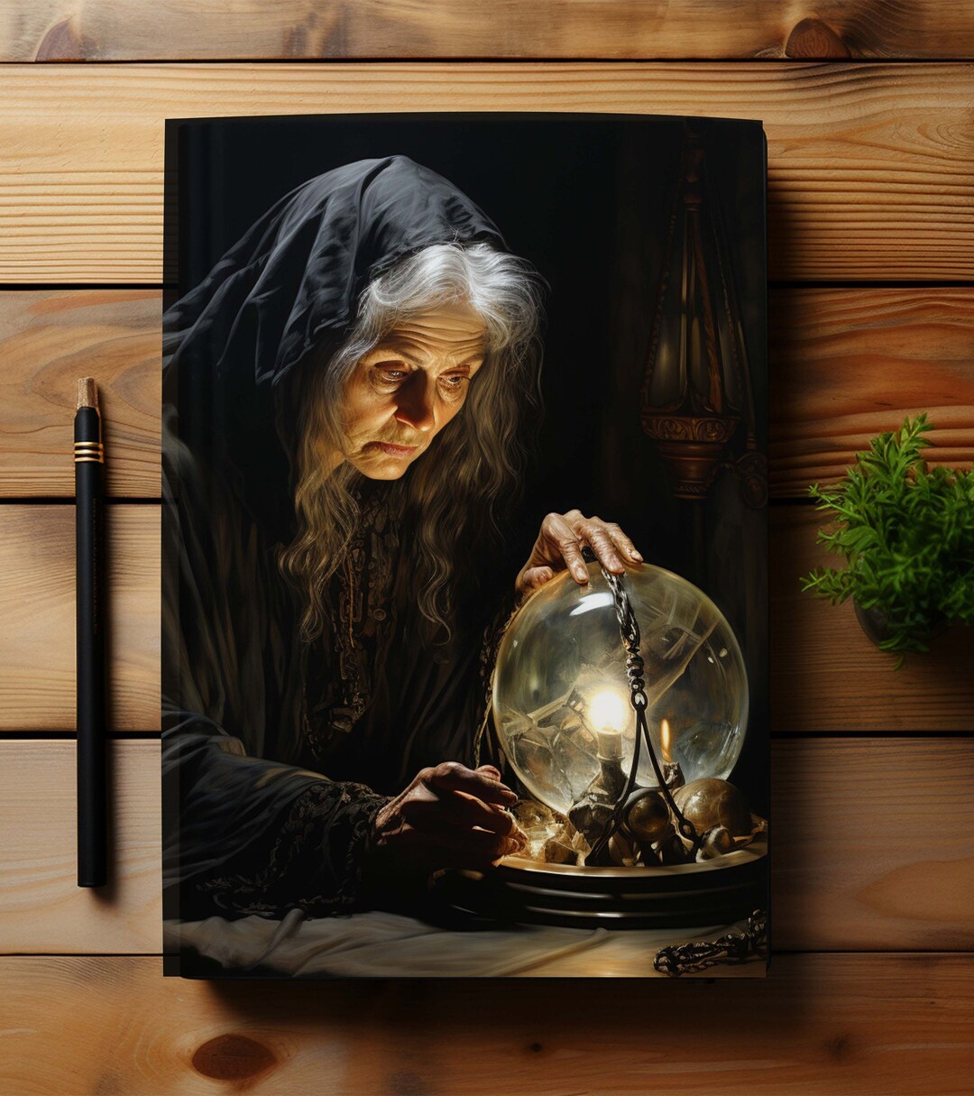 Ethereal Fortune Teller Journal, Wiccan Journal, Witch Gift, Celestial ...