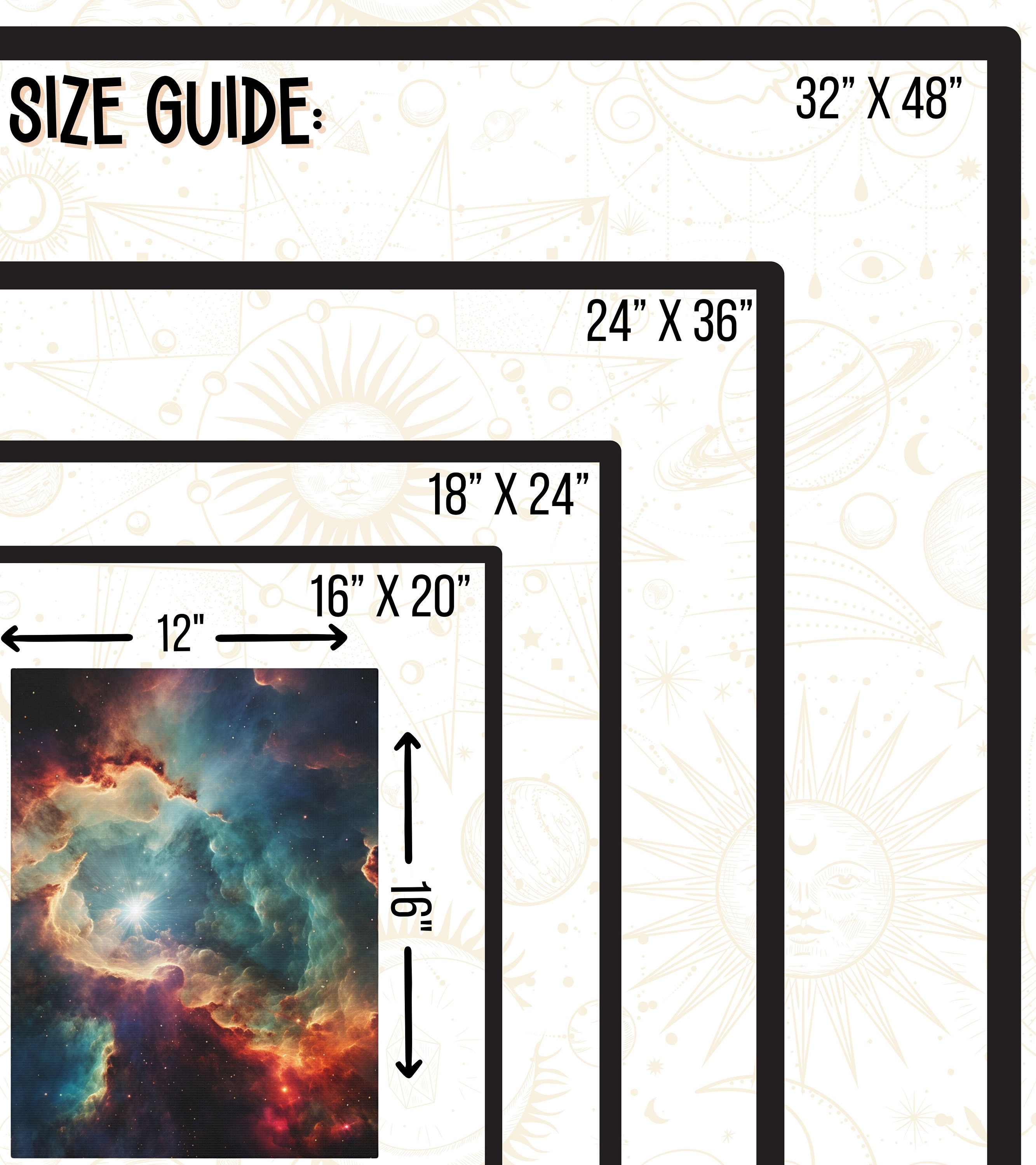 Orion Nebula Wall Art, Galaxy Wall Art, Astrophotography Canvas Print ...