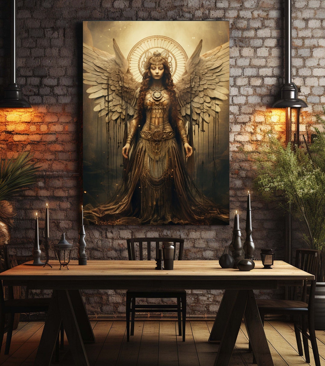 Ancient Goddess Vintage Canvas, Divine Feminine Canvas, Goddess Wall ...