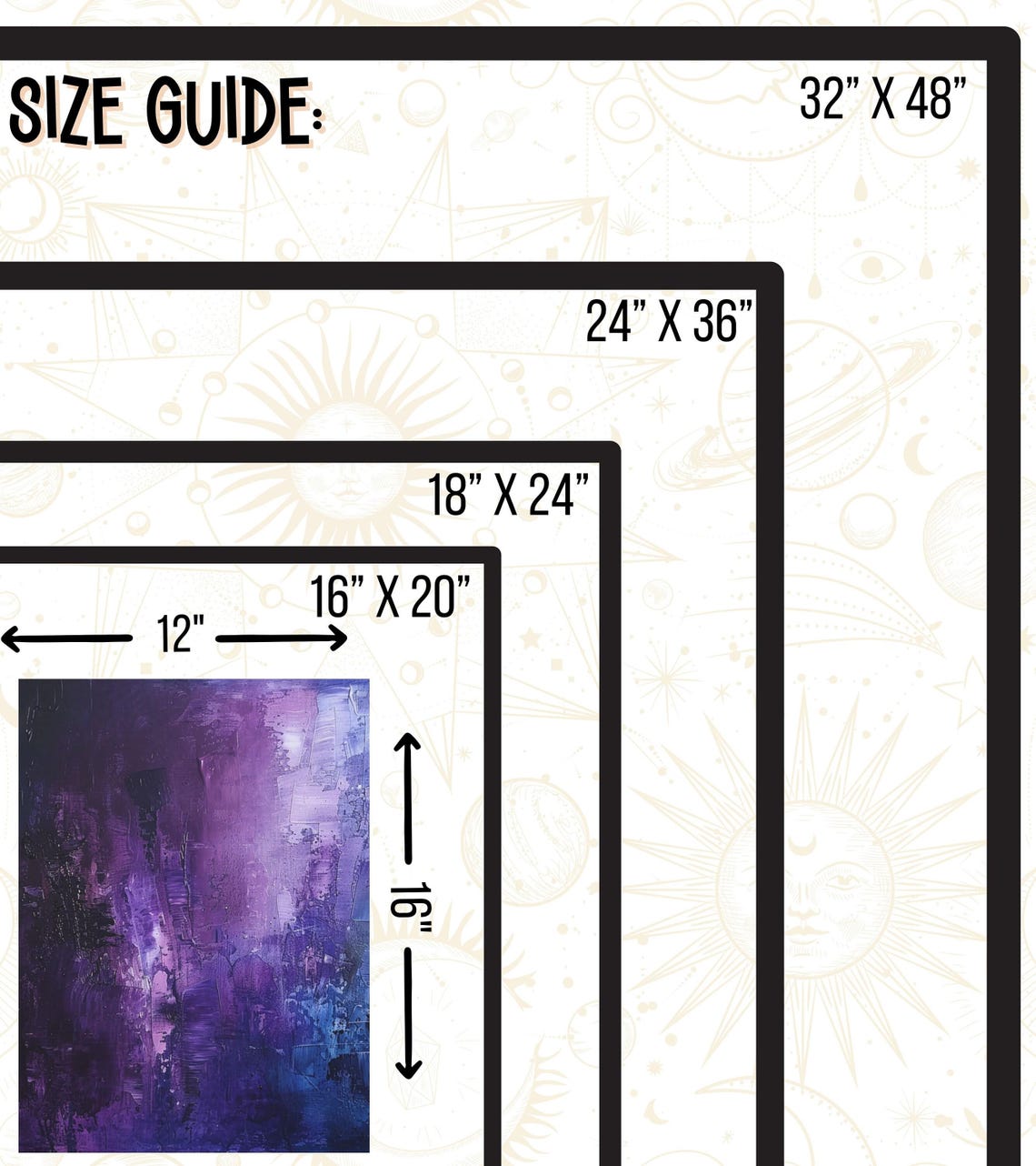 Indigo Canvas Art, Amethyst Indigo Abstract Canvas Art, Amethyst Canvas ...