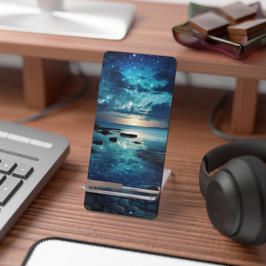 Ocean at Night Phone Stand, Mobile Display Stand for Smartphones ...