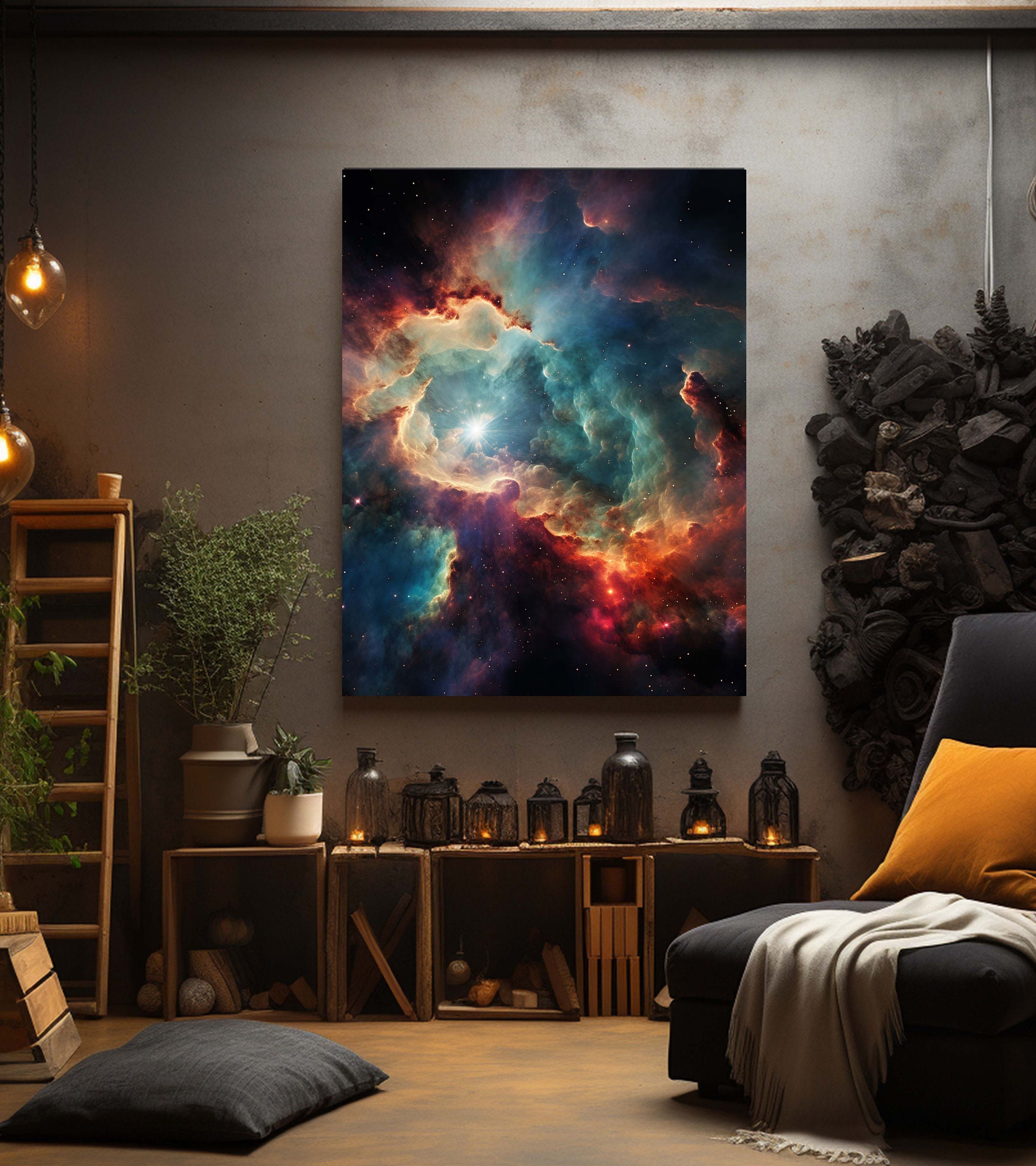 Orion Nebula Wall Art, Galaxy Wall Art, Astrophotography Canvas Print ...