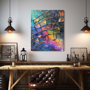 Prism Canvas Wall Art, Abstract Prism Wall Art, Abstract Painting ...