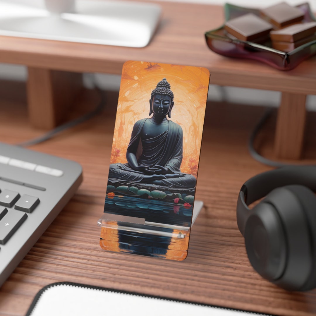 Buddha Phone Stand, Mobile Display Stand for Smartphones, Medidating ...