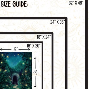 Enchanted Forest Canvas Wall Art, Illuminated Magical Wall Decor ...