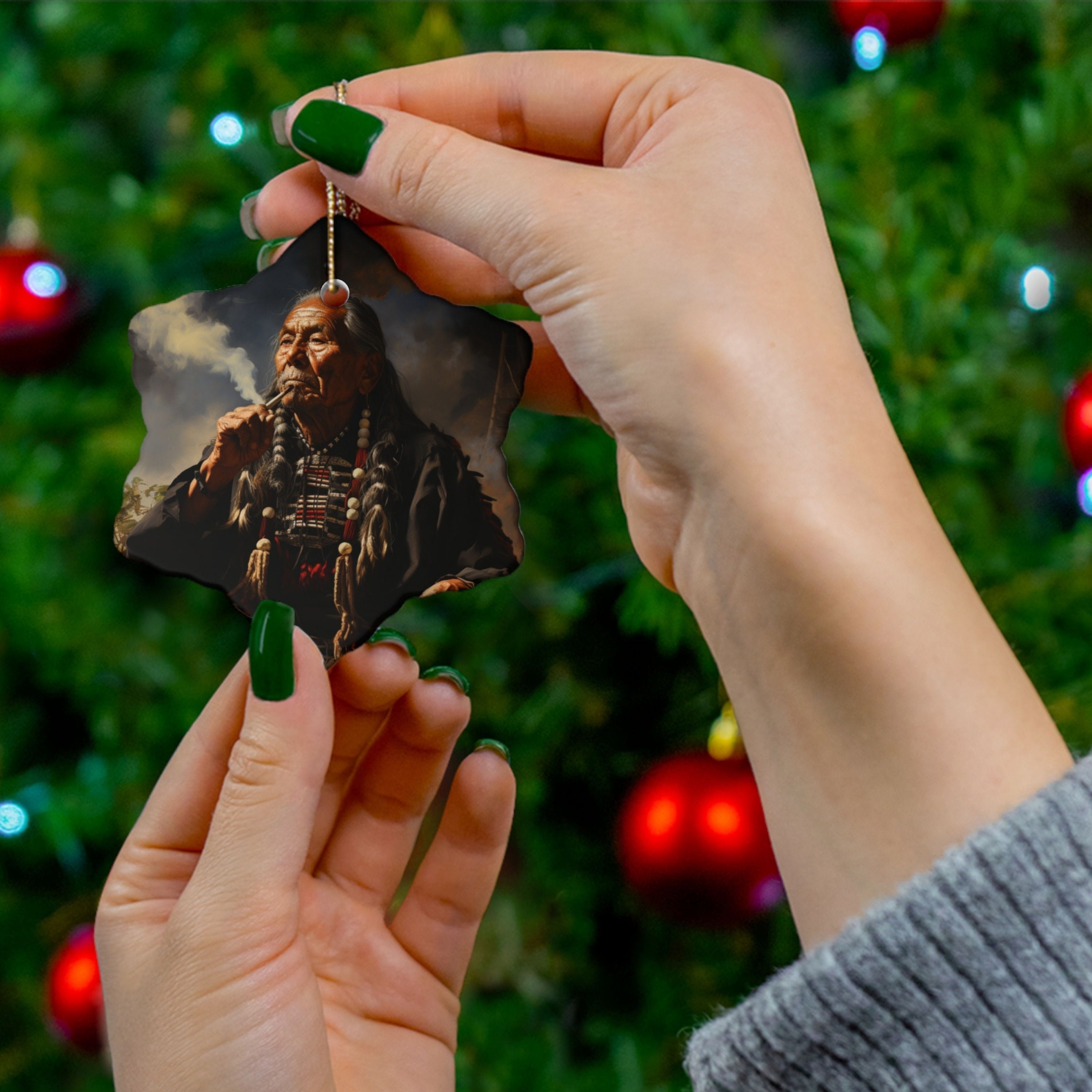 Native American Ornament, Native American Indian Gift, Native American ...