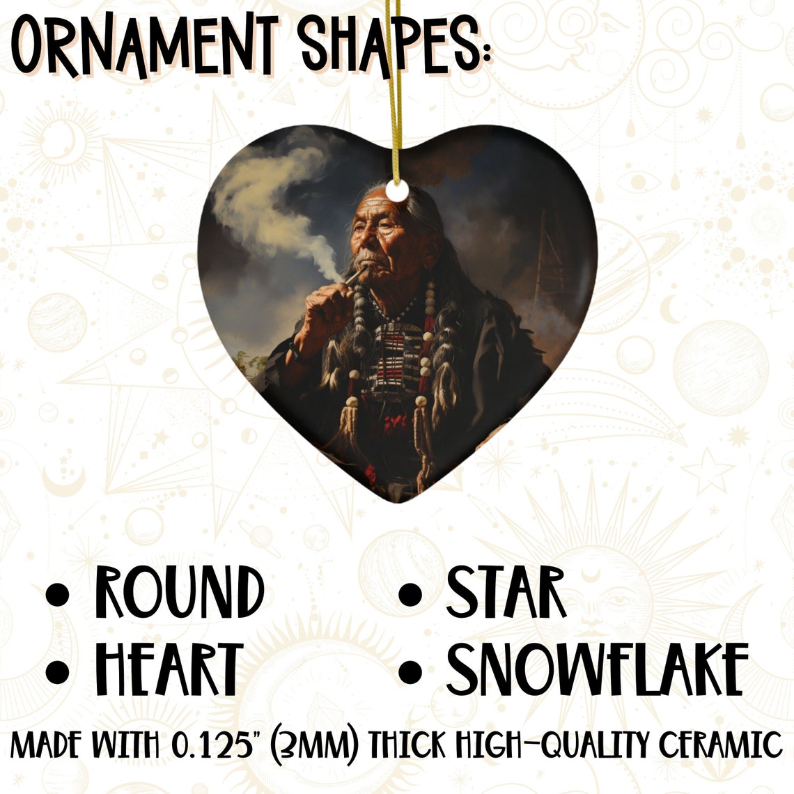 Native American Ornament, Native American Indian Gift, Native American ...