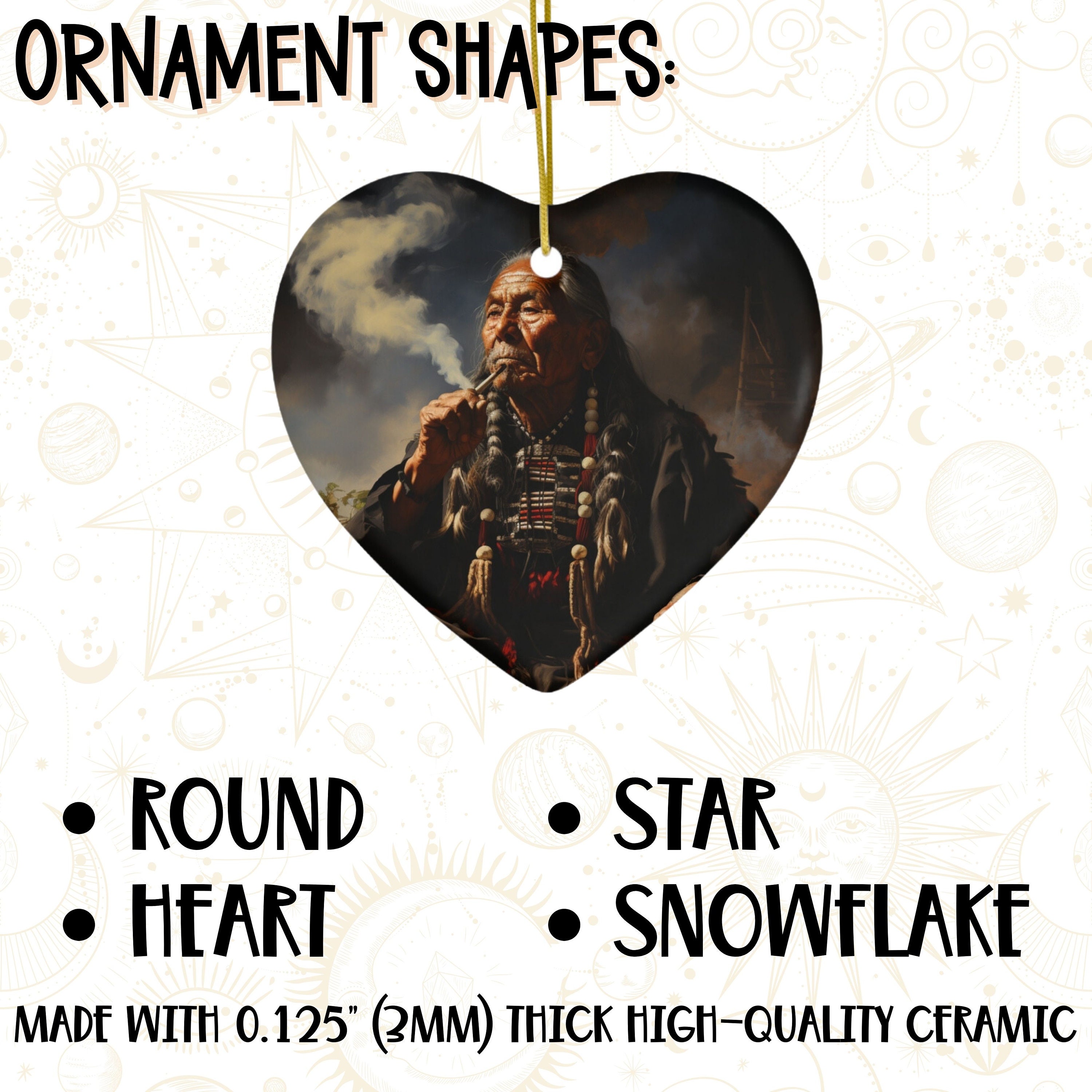 Native American Ornament, Native American Indian Gift, Native American ...