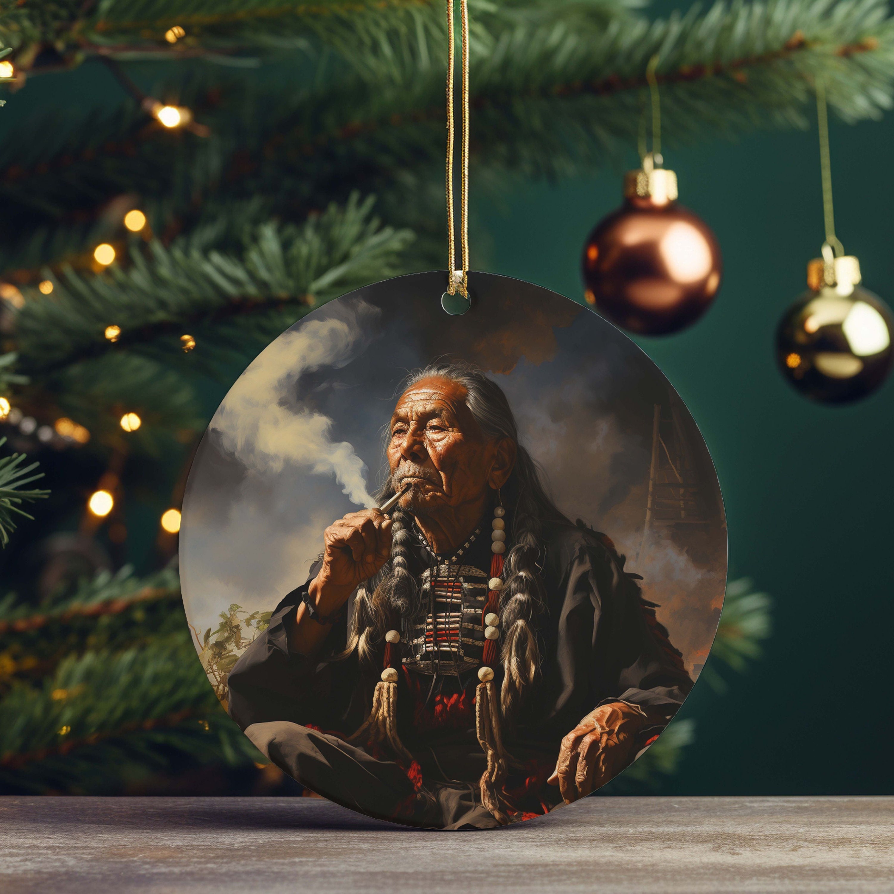 Native American Ornament, Native American Indian Gift, Native American ...